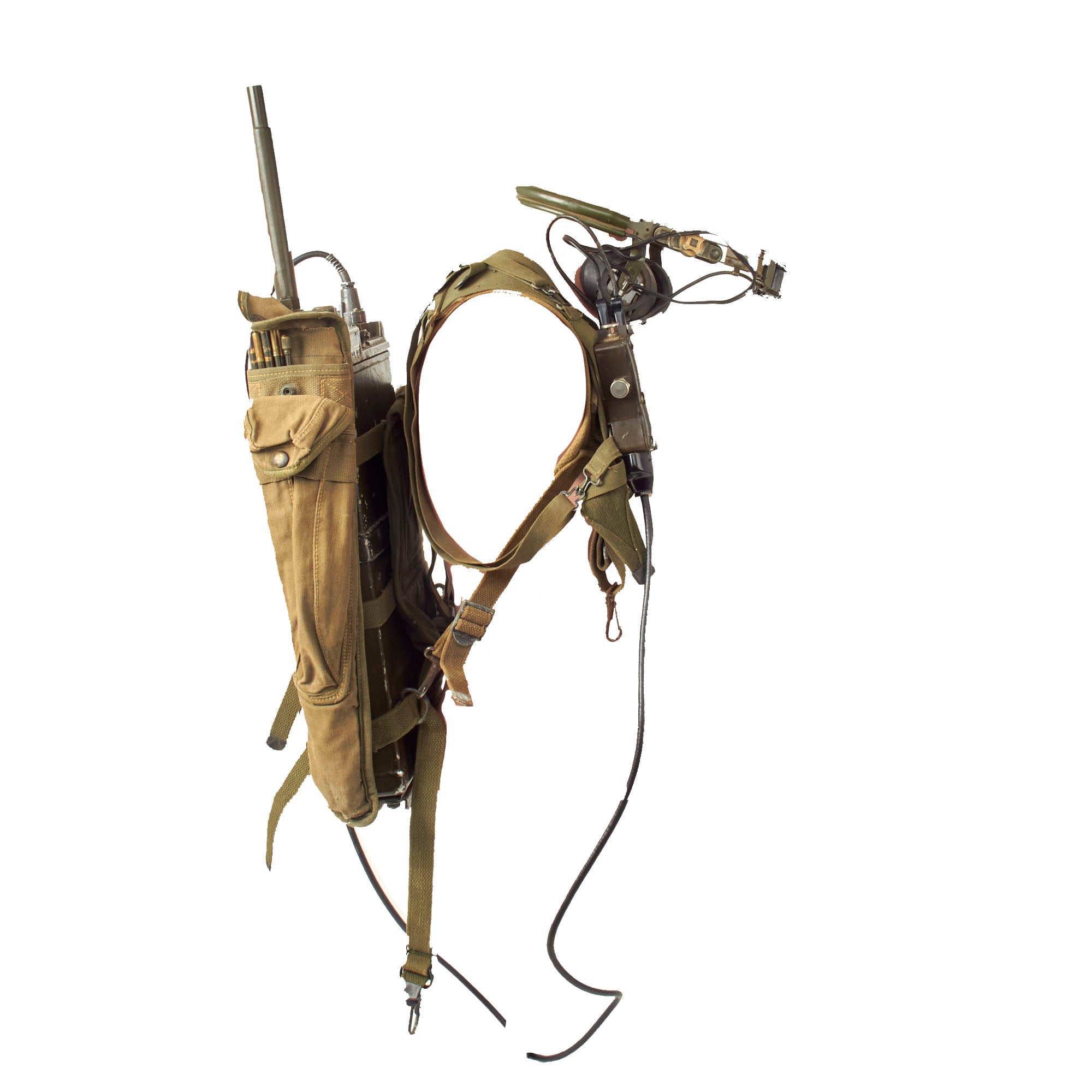 Original U.S. Korean & Vietnam War RT-176 AN/PRC-10 Backpack Radio Rig ...