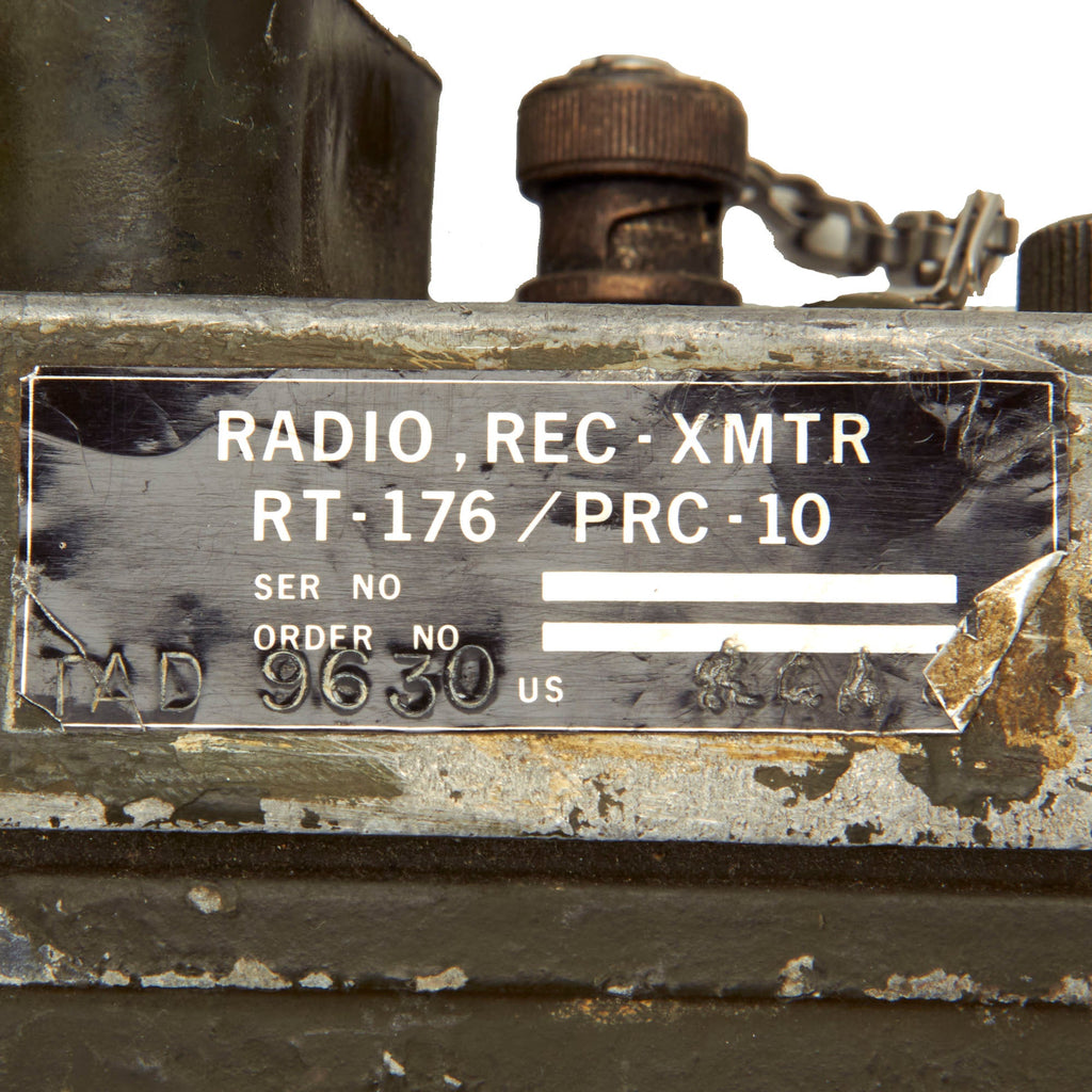 Original U.S. Korean & Vietnam War RT-176 AN/PRC-10 Backpack Radio Rig ...