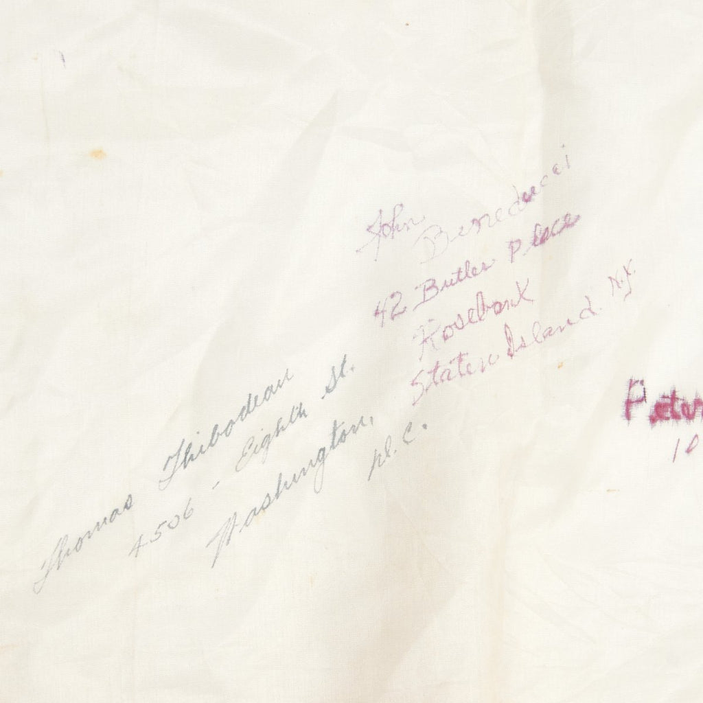 Original Japanese WWII Pilot Bail Out Float Flag Signed by USGIs ...