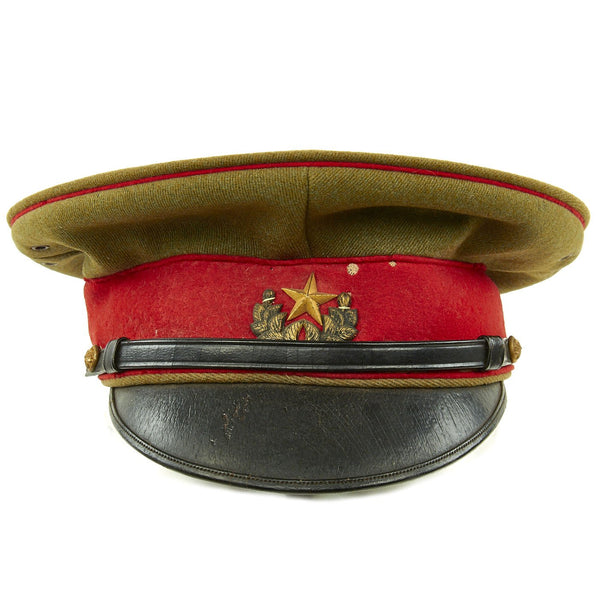 Original Japanese WWII Type 45 Imperial Guard Army Officers Visor Cap ...