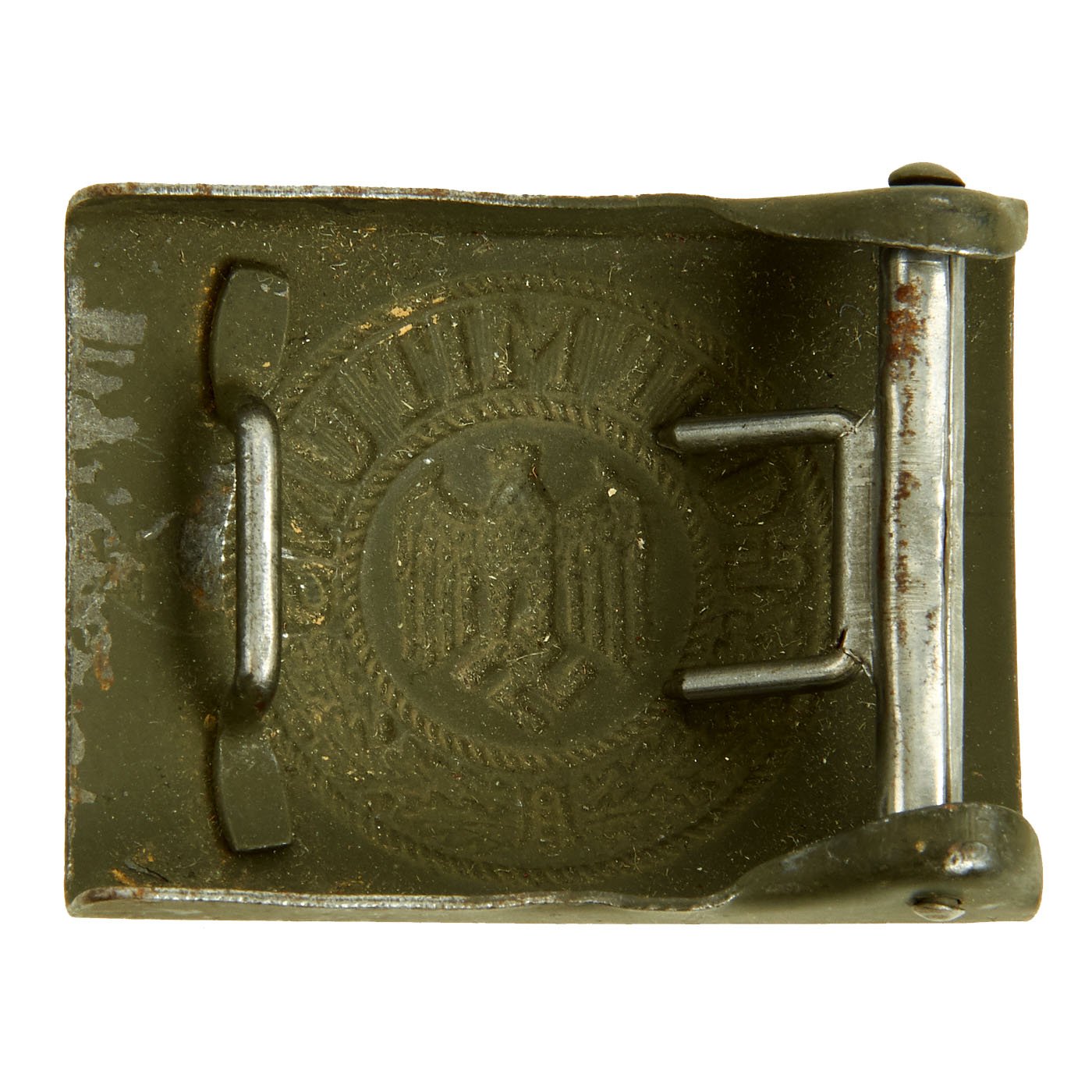 Original German WWII Army Heer Steel Belt Buckle by Hermann Koller - d ...