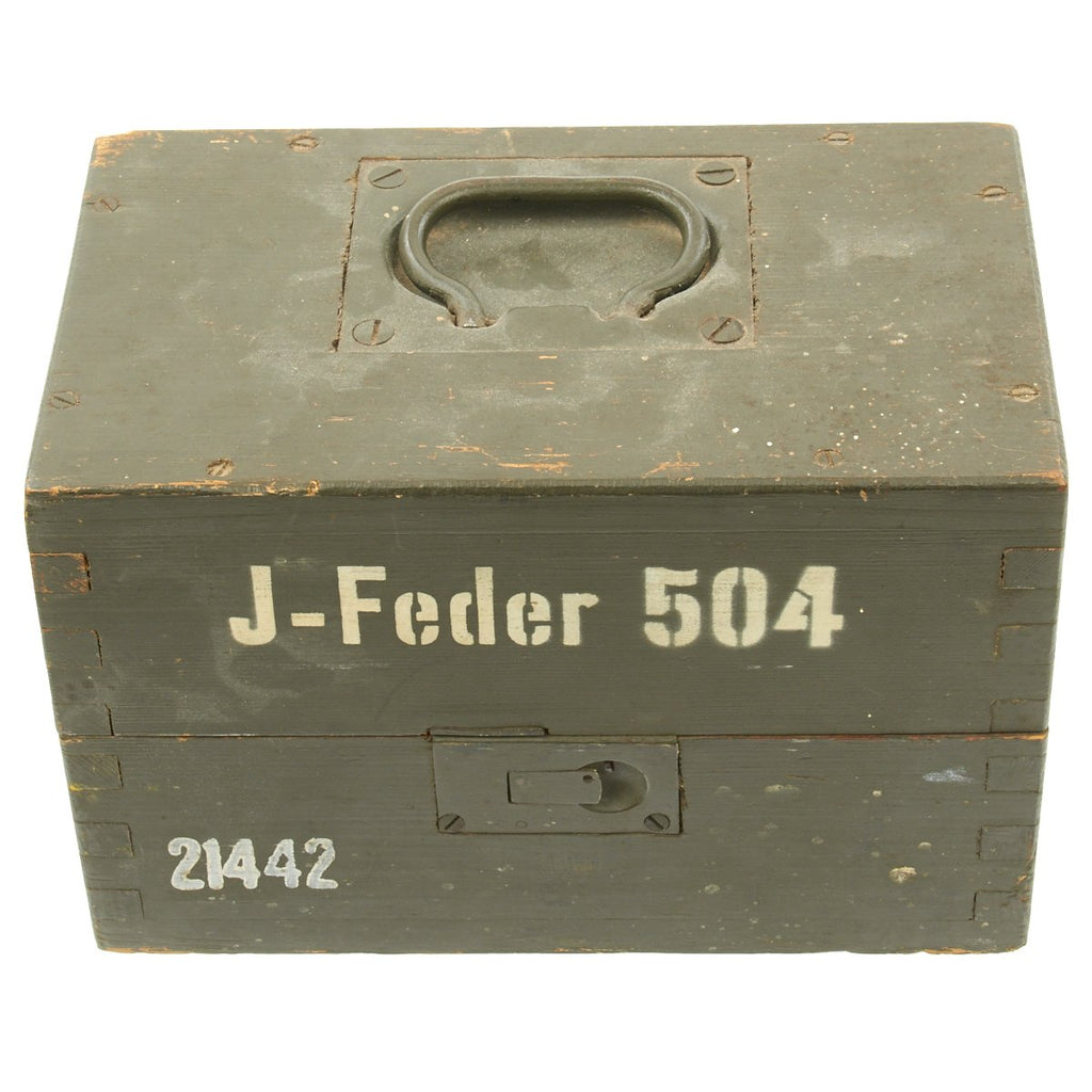 Original German WWII J-Feder 504 Time Delay Fuze in Transit Chest ...