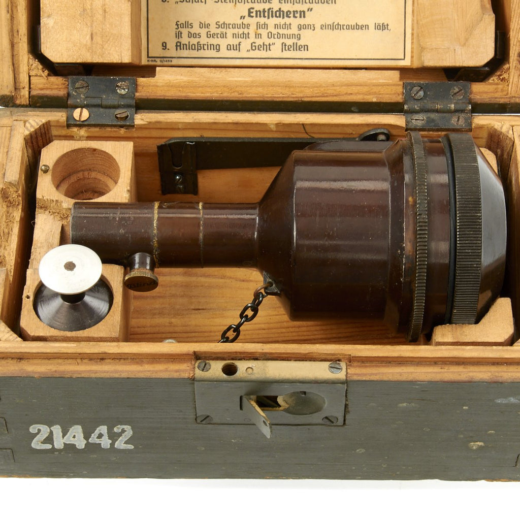 Original German WWII J-Feder 504 Time Delay Fuze in Transit Chest ...