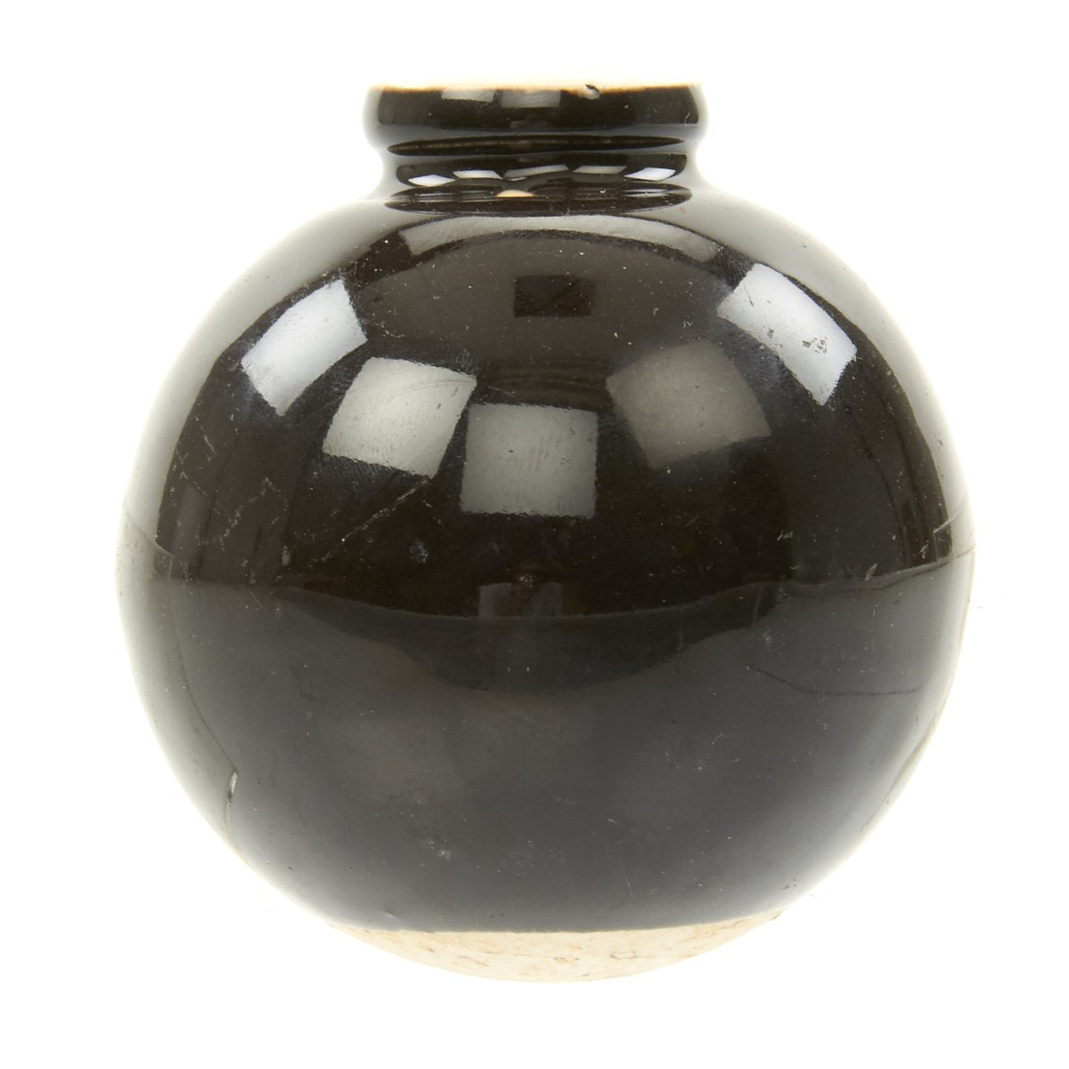 Original Japanese WWII Type 4 Ceramic Hand Grenade in Dark Brown - Ine ...