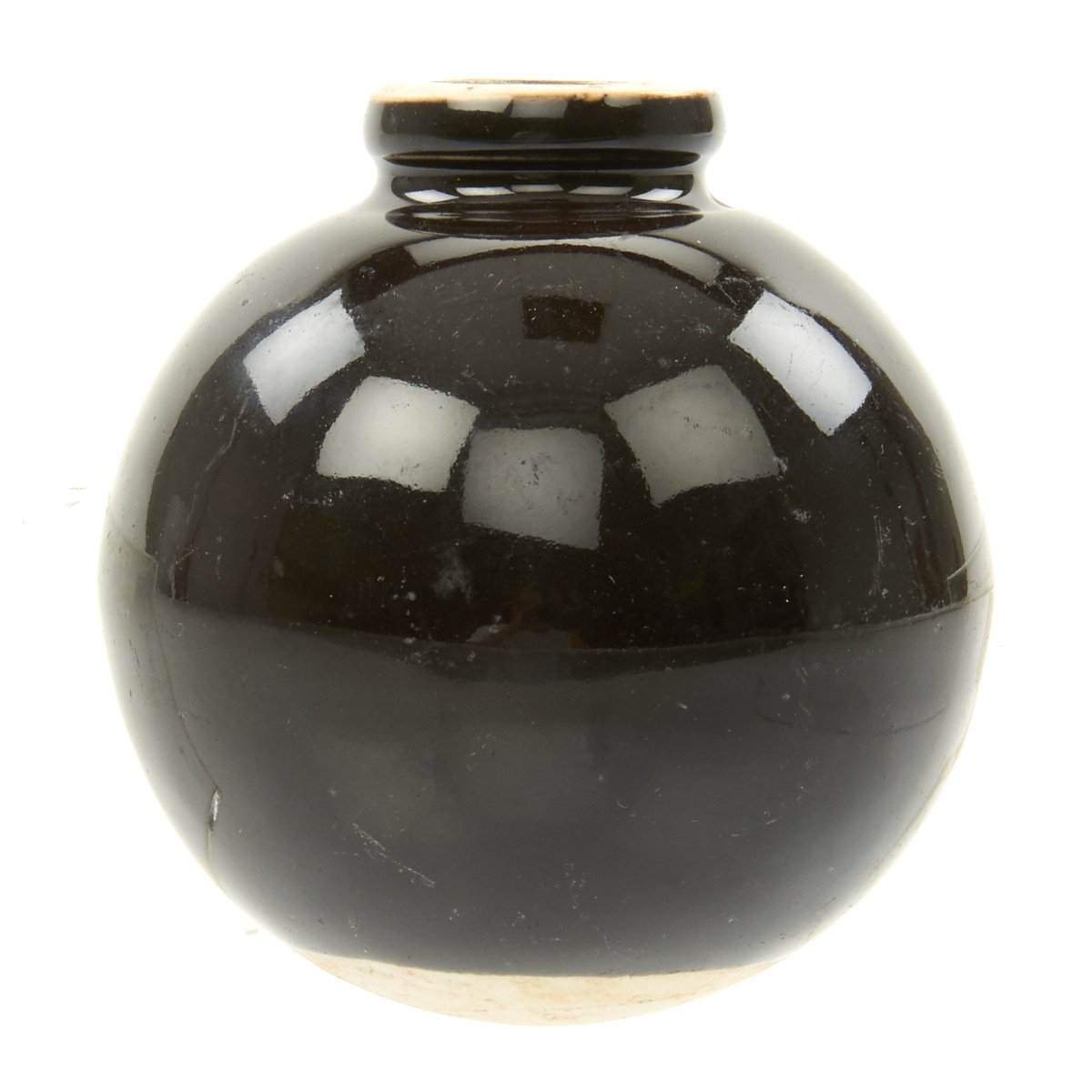 Original Japanese WWII Type 4 Ceramic Hand Grenade in Dark Brown - Ine ...