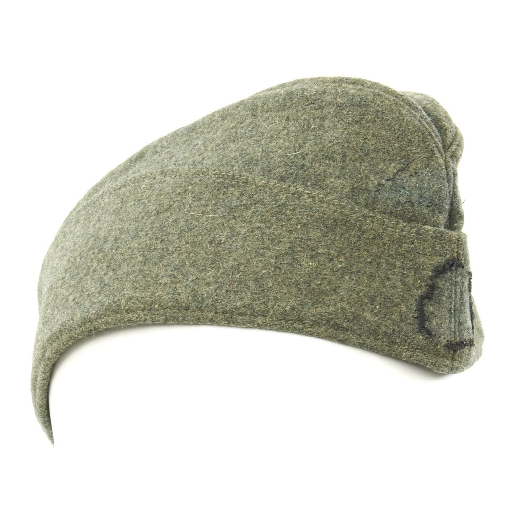 Original German WWII SS Overseas Side Cap with Insignia Removed ...