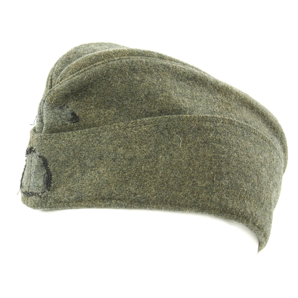 Original German WWII SS Overseas Side Cap with Insignia Removed ...