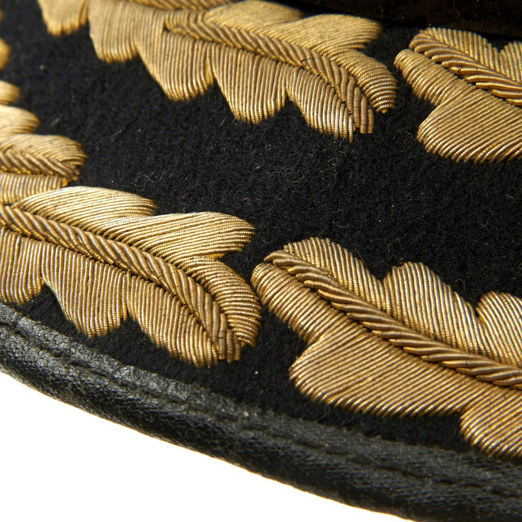 Original British Post WWII Royal Navy Admiral Hat by Gieves of London ...