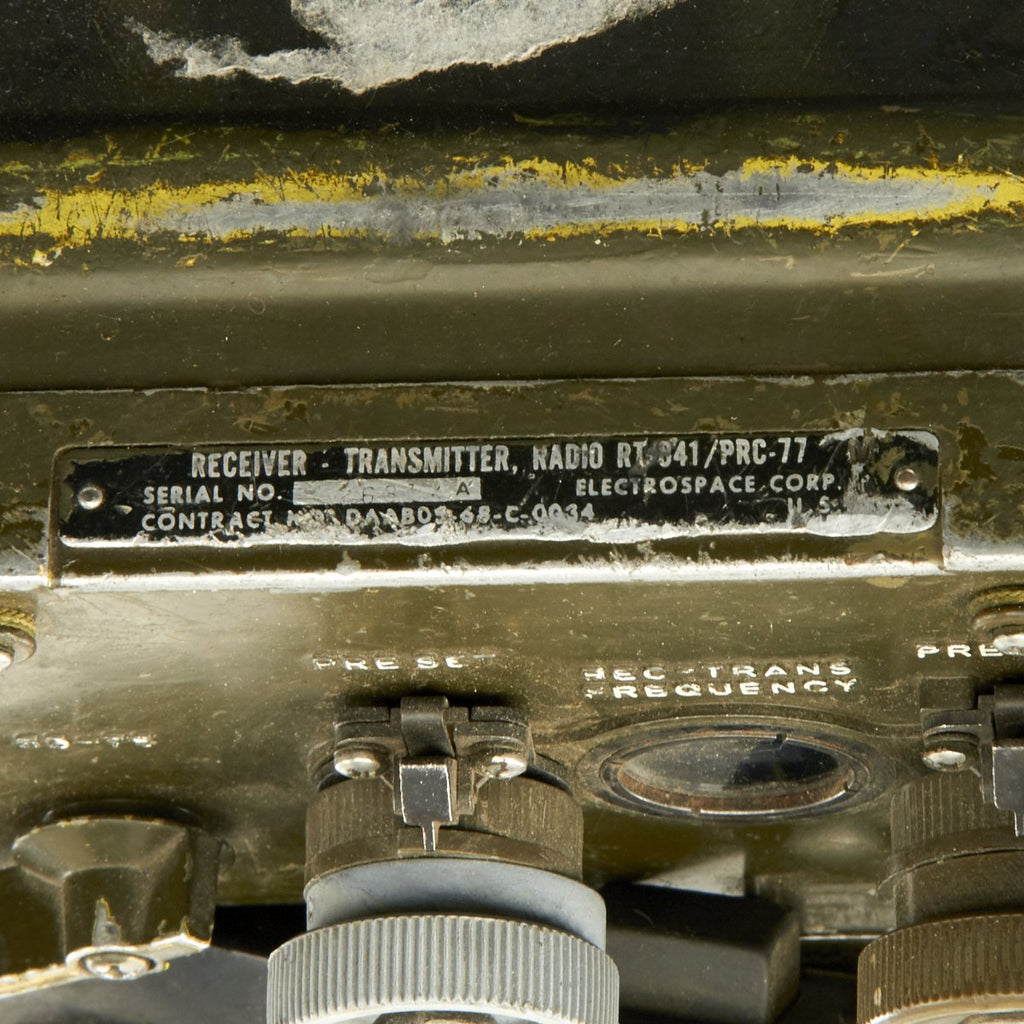 Original U.S. Vietnam War AN/PRC-77 Radio ManPack Set – International ...
