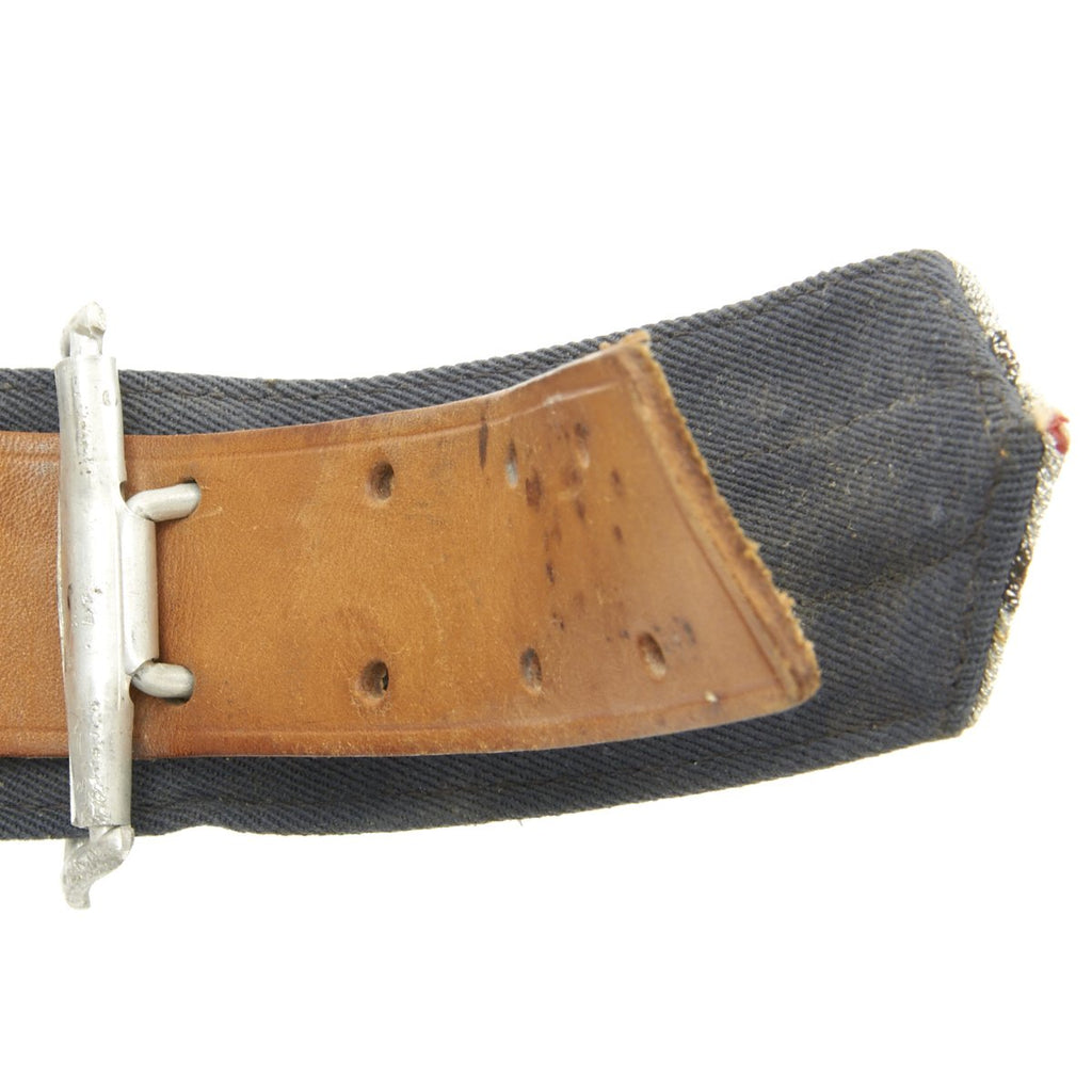Original German WWII Luftwaffe Officer's Dress Brocade Belt with Alumi ...