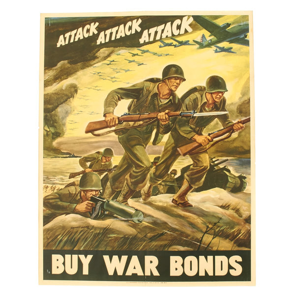 Original WWII U.S. Government Printing Office Propaganda Poster ...