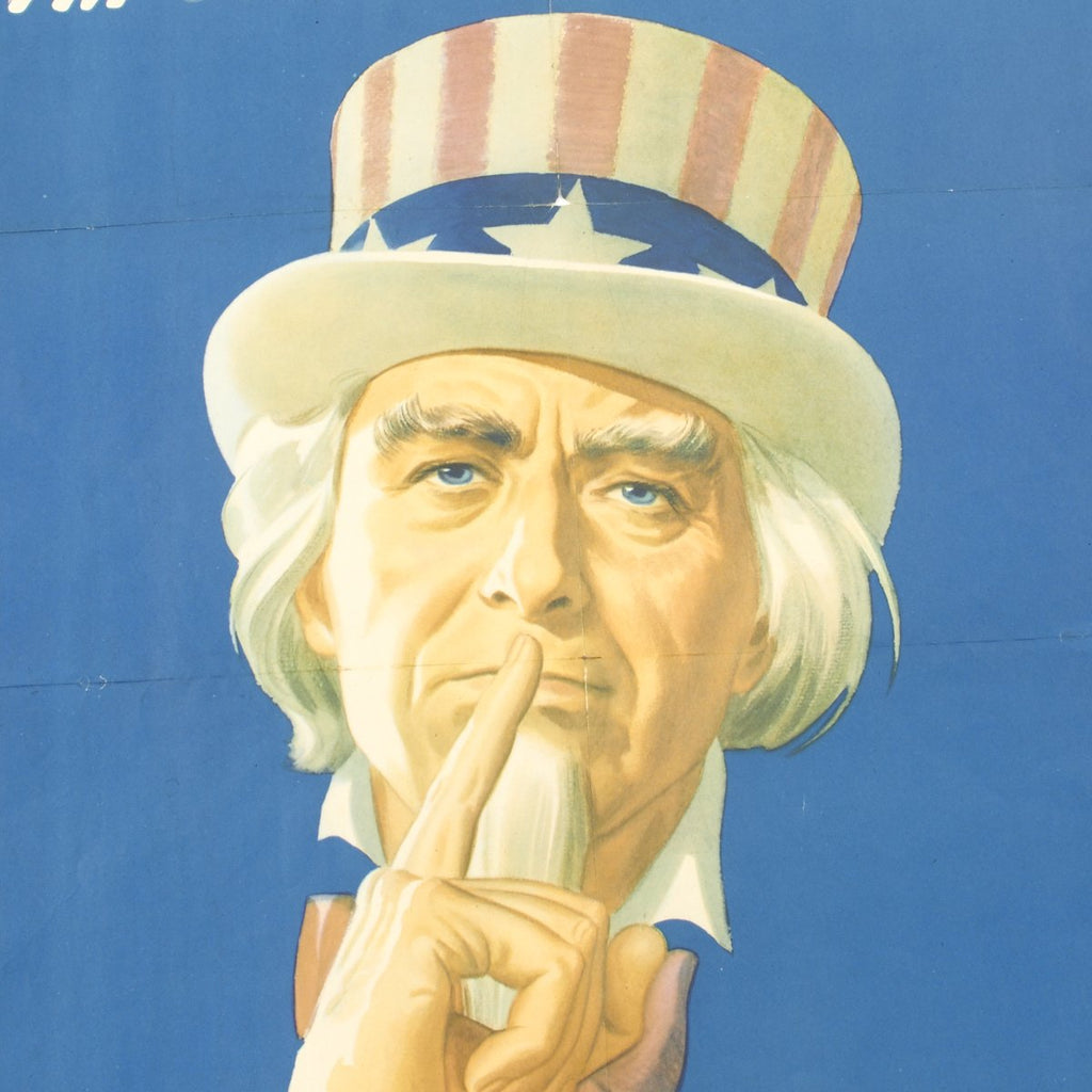 Original U.S. WWII Uncle Sam Security Poster - I'm Counting On You! Don ...