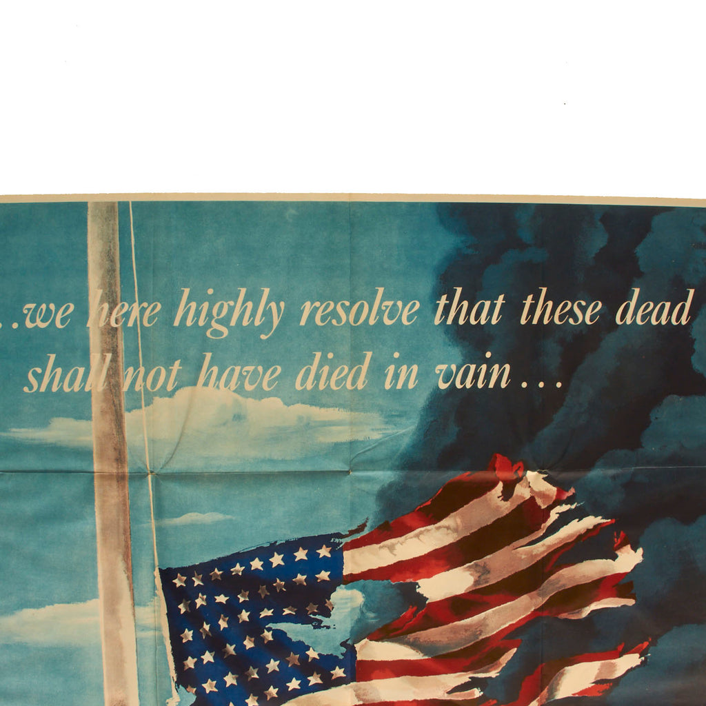 Original U.S. WWII Pearl Harbor Remember December 7th Propaganda Poste ...