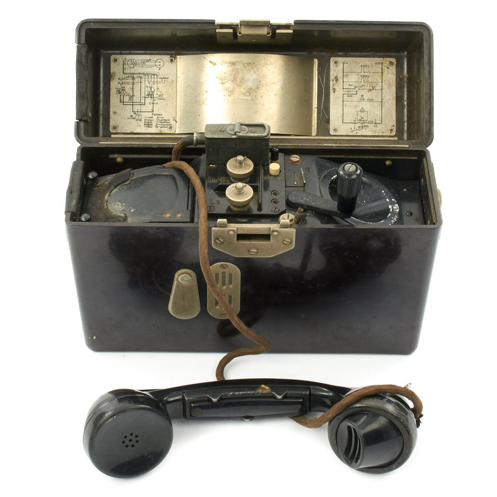 Original German WWII Set of Two Model FF33 Field Telephones with USGI ...
