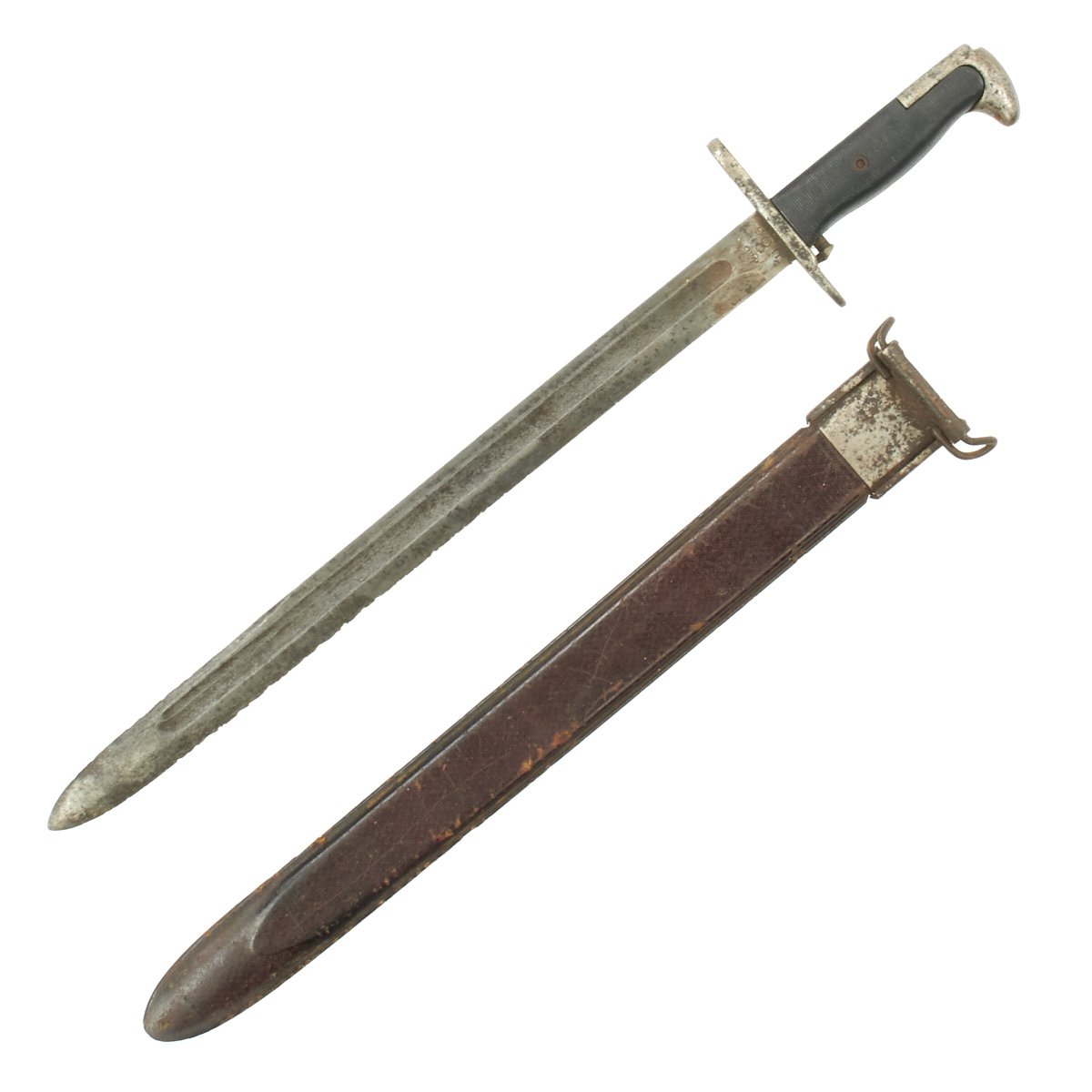 Original U.S. WWII Battlefield Pickup M1942 Garand Rifle Bayonet by PA ...