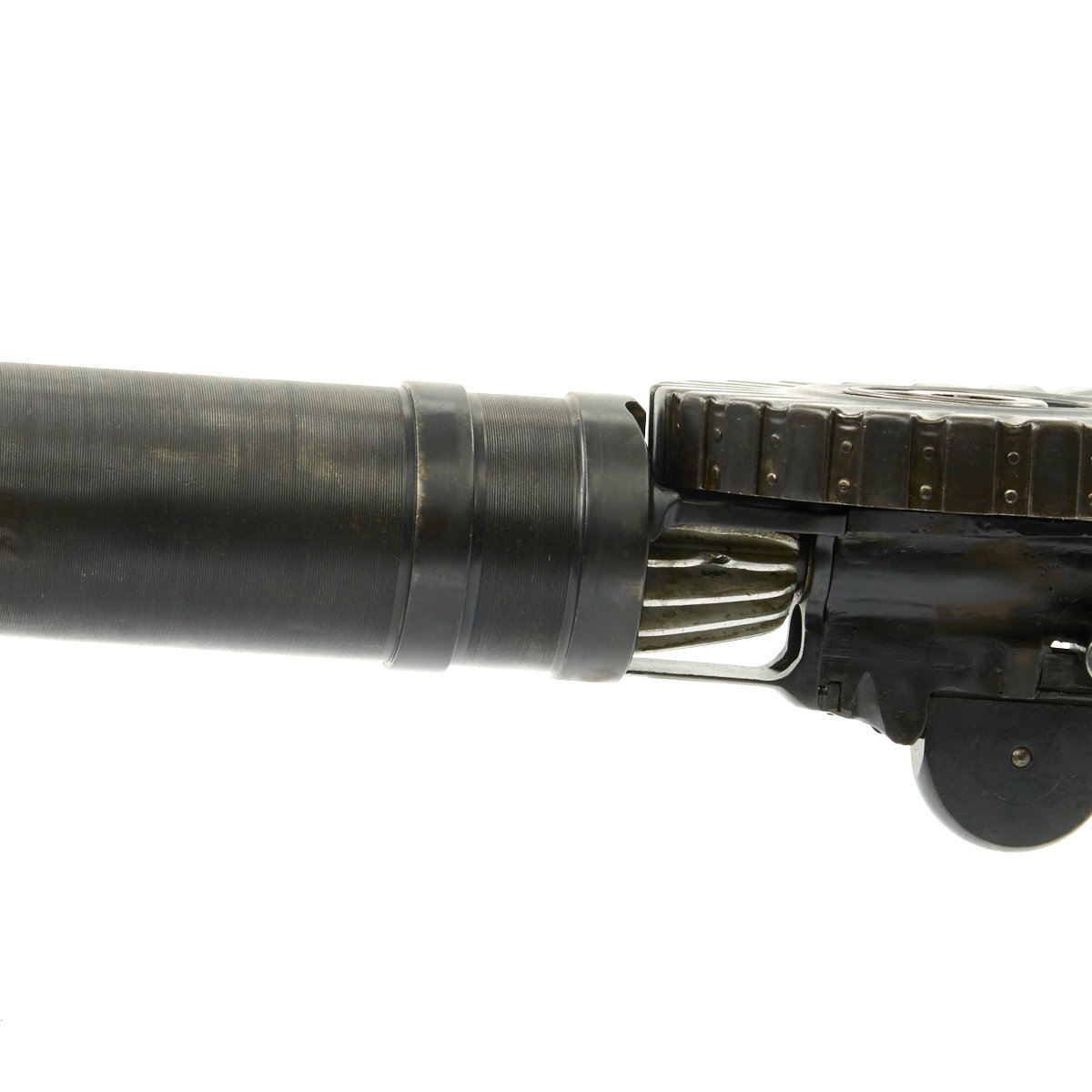 Original British WWI Lewis Automatic Display Machine Gun with Magazine ...