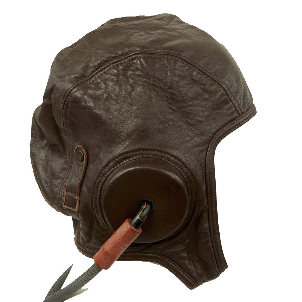 Original U.S. Pre-WWII Navy Aviator Training Helmet with Gosport Speak ...