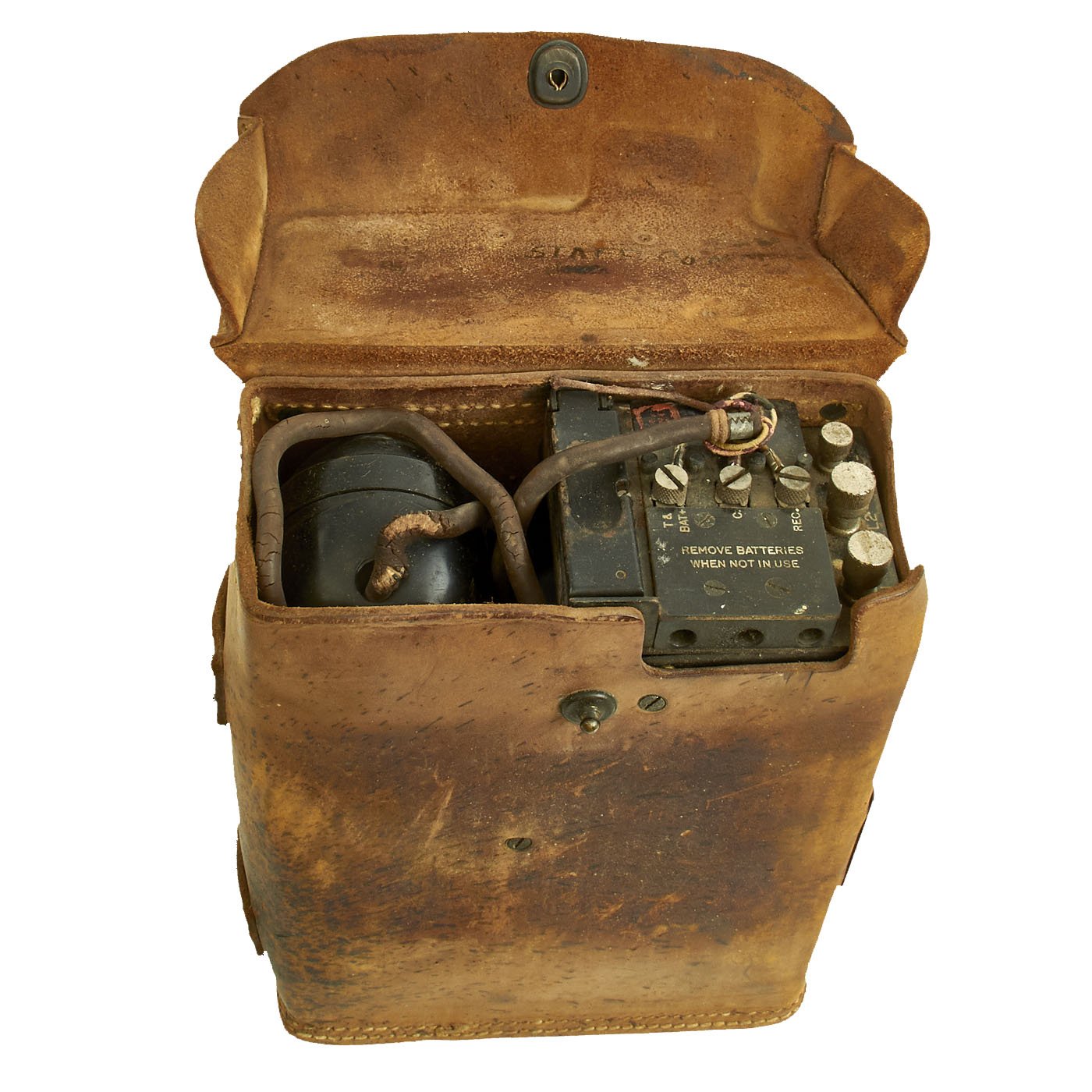 Original U.S. WWII Army Field Telephone Model EE-8 with Leather Carry ...
