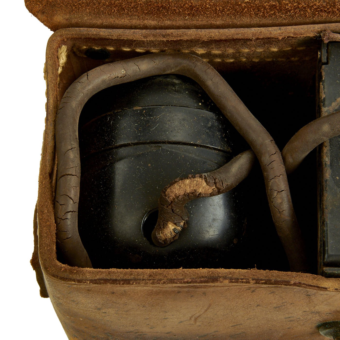 Original U.S. WWII Army Field Telephone Model EE-8 with Leather Carry ...