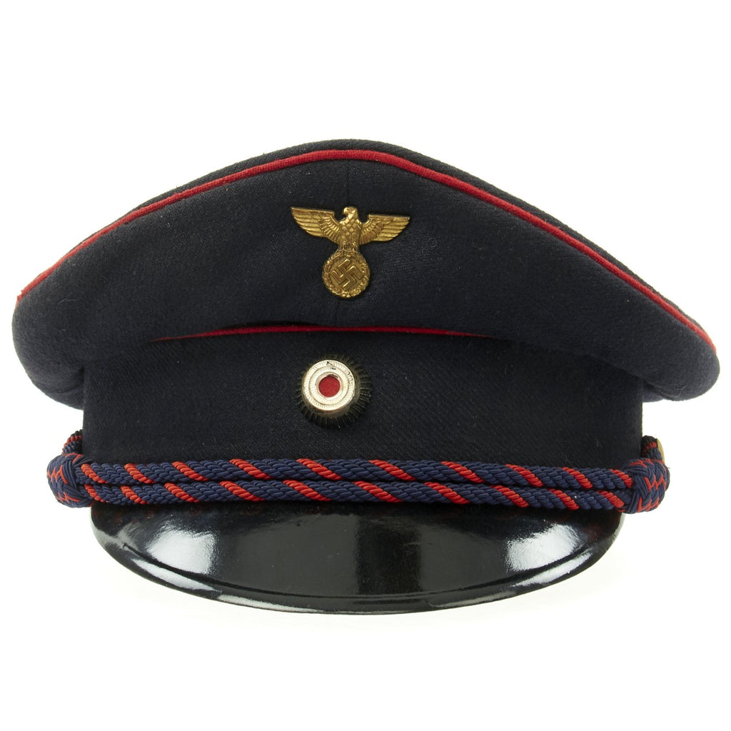 Original German WWII Deutsche Reichsbahn Railway Visor Cap ...