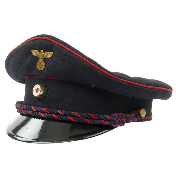 Original German WWII Deutsche Reichsbahn Railway Visor Cap ...