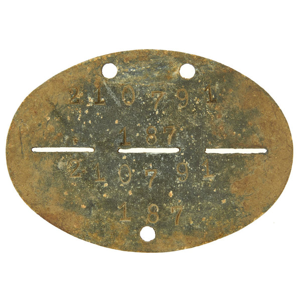 Original German WWII Identity Disc Dog Tag - Fallschirm Panzergrenadie ...