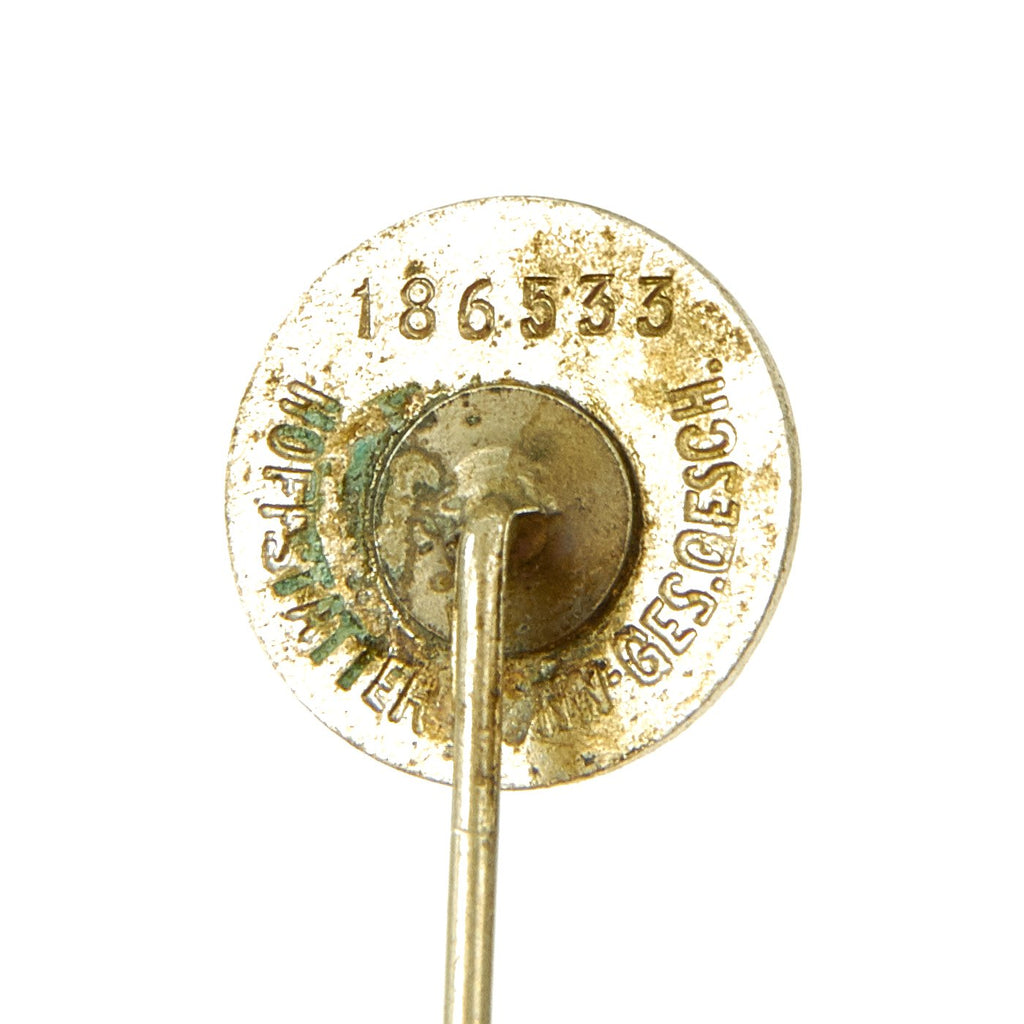 Original German Numbered SS Membership Lapel Pin by Hoffstätter of Bon ...