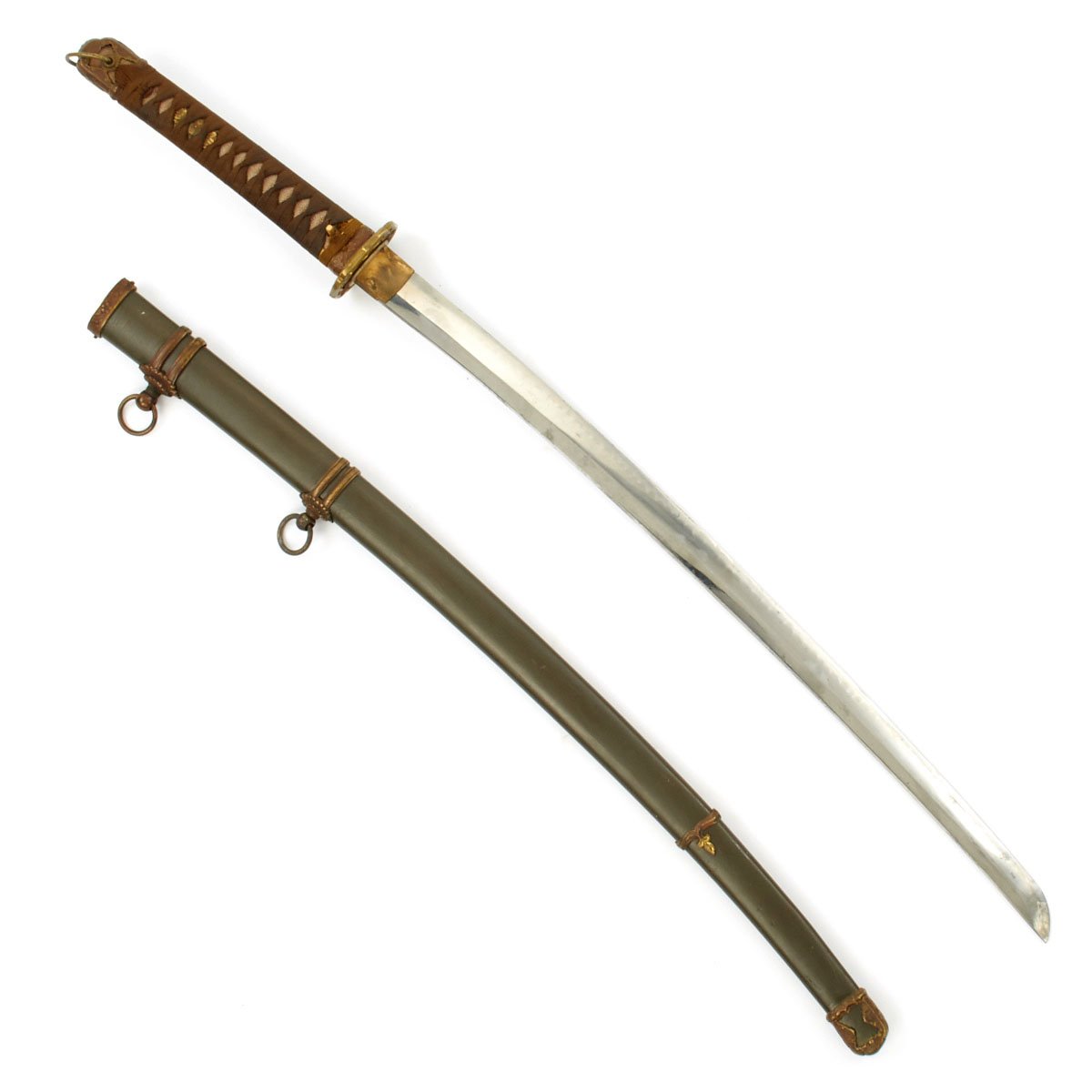 Original WWII Japanese Army Officer Type 94 Shin-Gunto Katana Sword wi ...