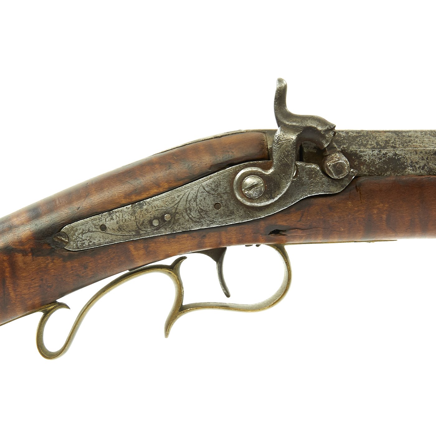 Original U.S. Kentucky Percussion Musket with Tiger Maple Stock by Lan ...