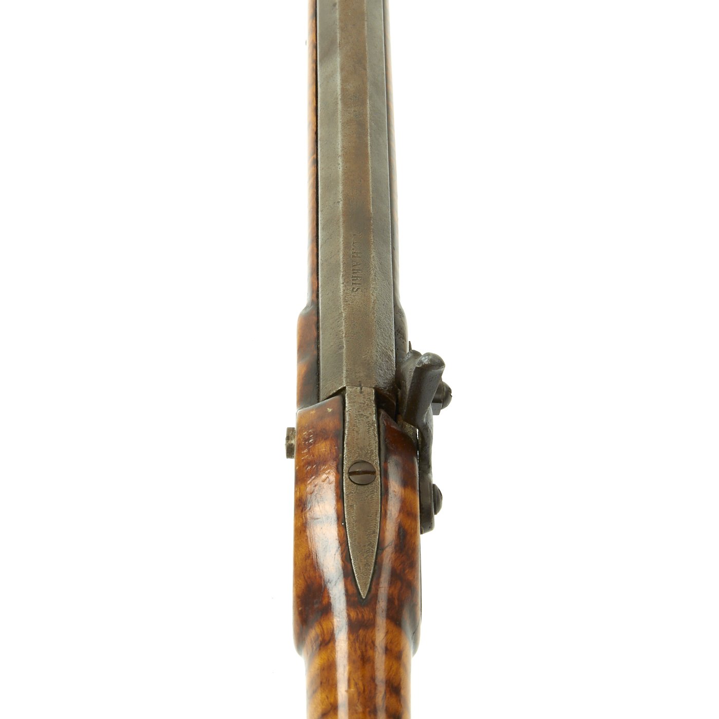 Original U.S. Pennsylvania Long Rifle with Set Trigger and Tiger Maple ...