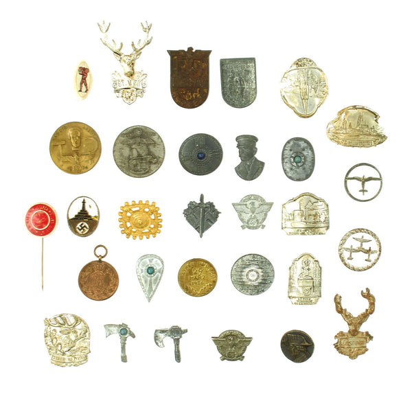 Original German WWII Tinnie Pin and Medal Collection - Set of 31 ...