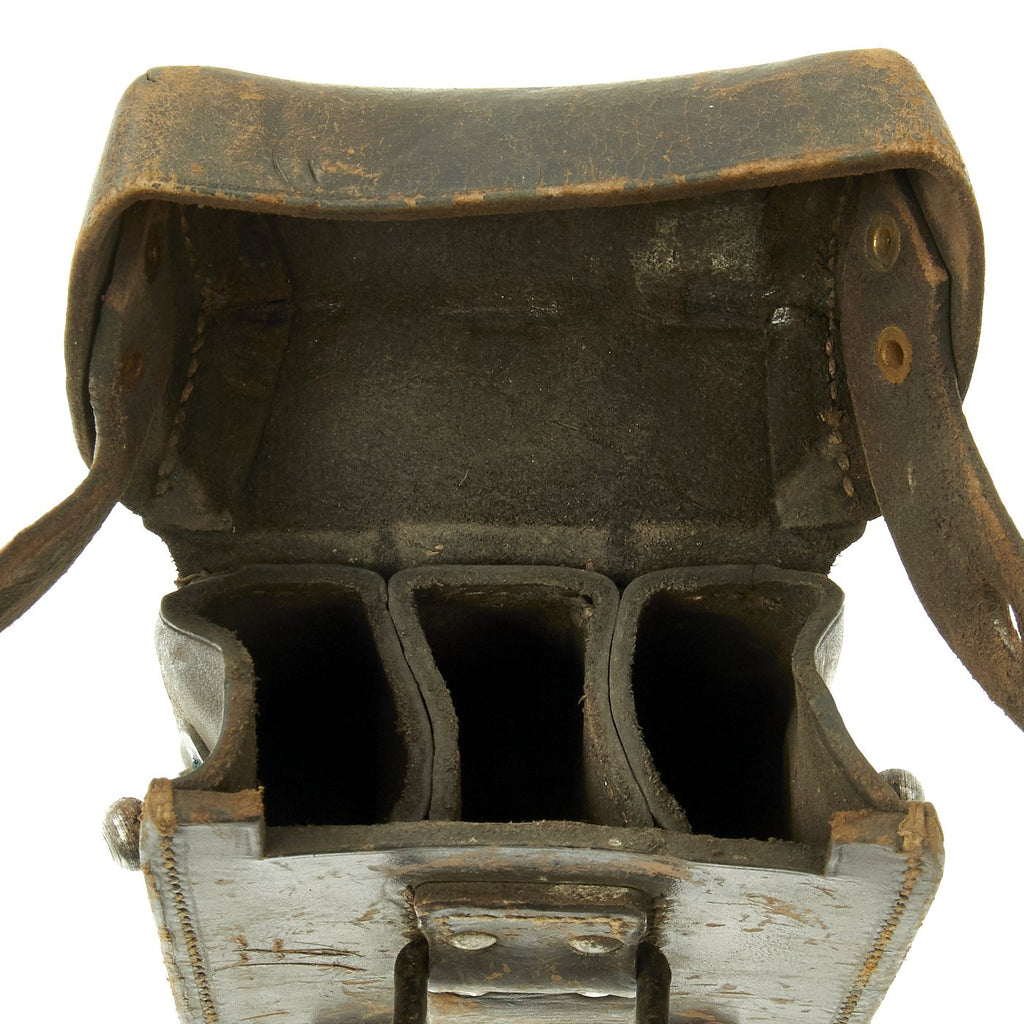 Original German Austrian WWII MP 18 Triple Magazine Double Leather Pou ...