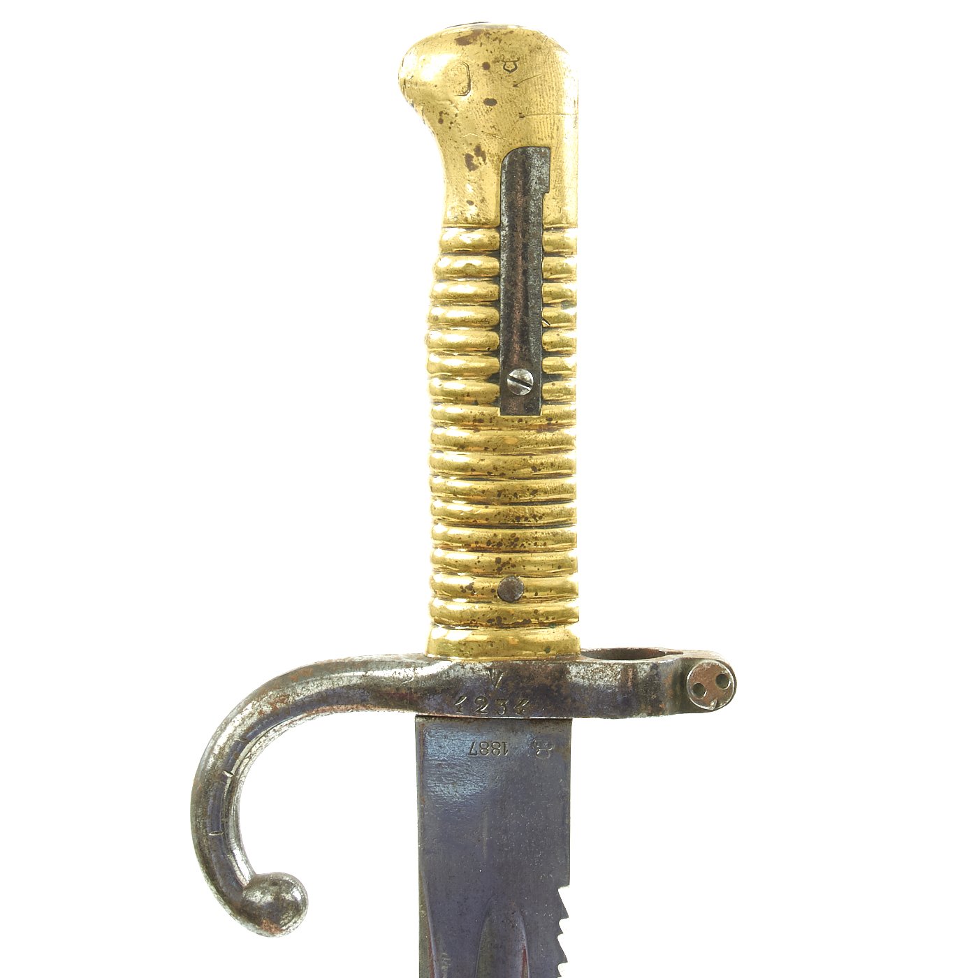 Original Belgian Comblain Model 1867 Sawback Bayonet with Scabbard for ...