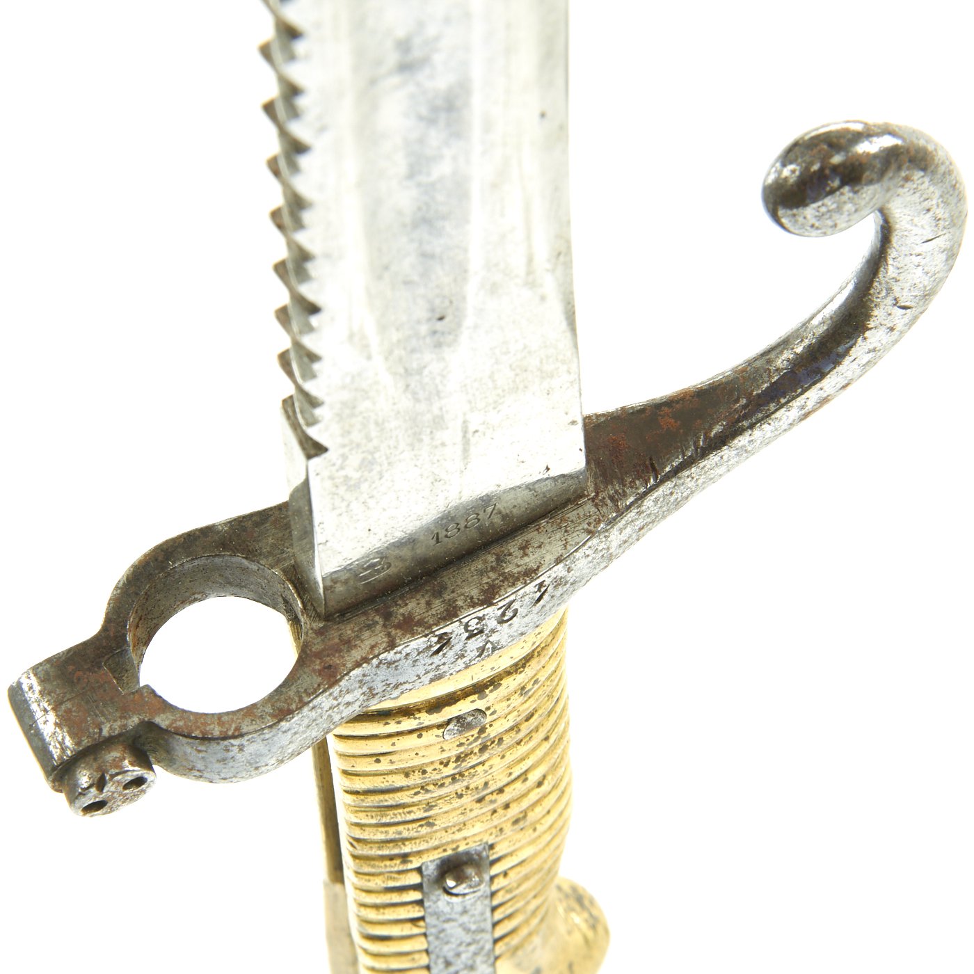 Original Belgian Comblain Model 1867 Sawback Bayonet with Scabbard for ...