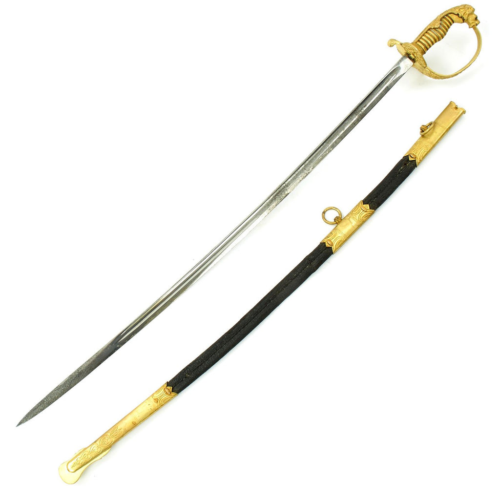 Original Imperial German WWI Navy Officer's Lion Head Sword by Weyersb ...