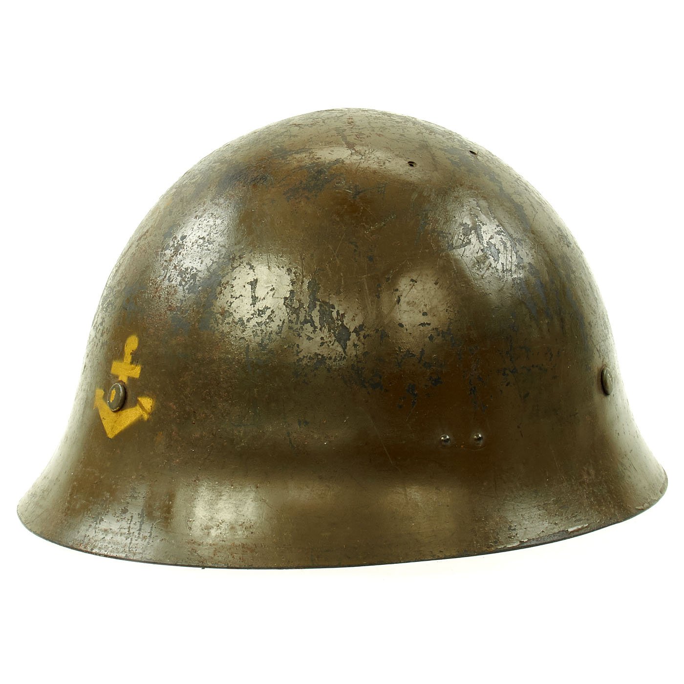 Original WWII Japanese SNLF Special Naval Landing Forces Tetsubo Helme ...