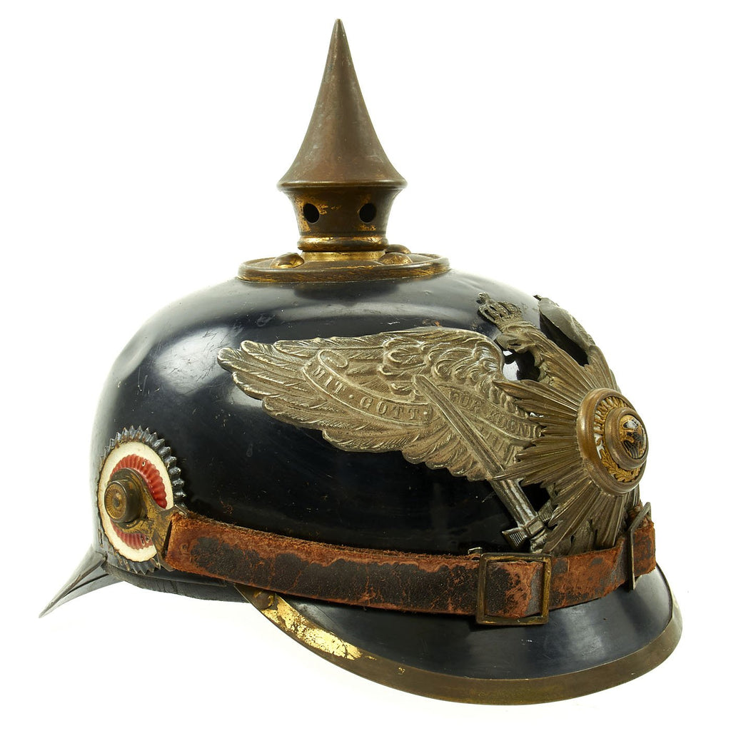 Original Imperial German WWI Prussian Garde Corps Steel Pickelhaube He ...