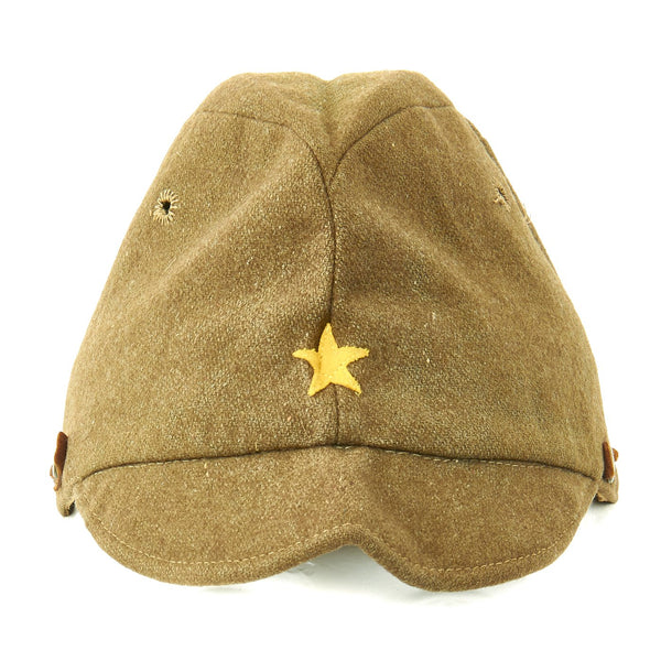 Original WWII Japanese Officer Wool Forage Cap with Kanji Ink Stamps ...