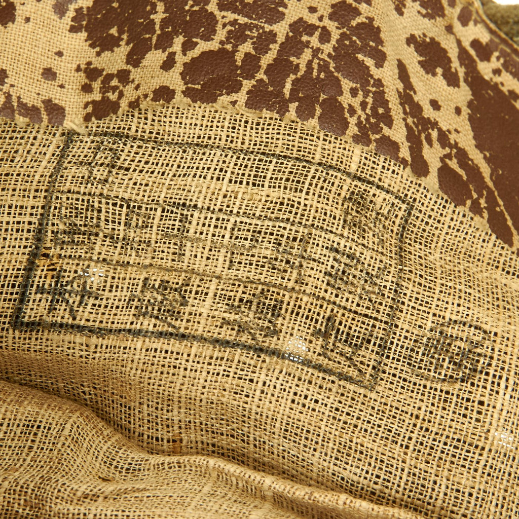Original WWII Japanese Officer Wool Forage Cap with Kanji Ink Stamps ...