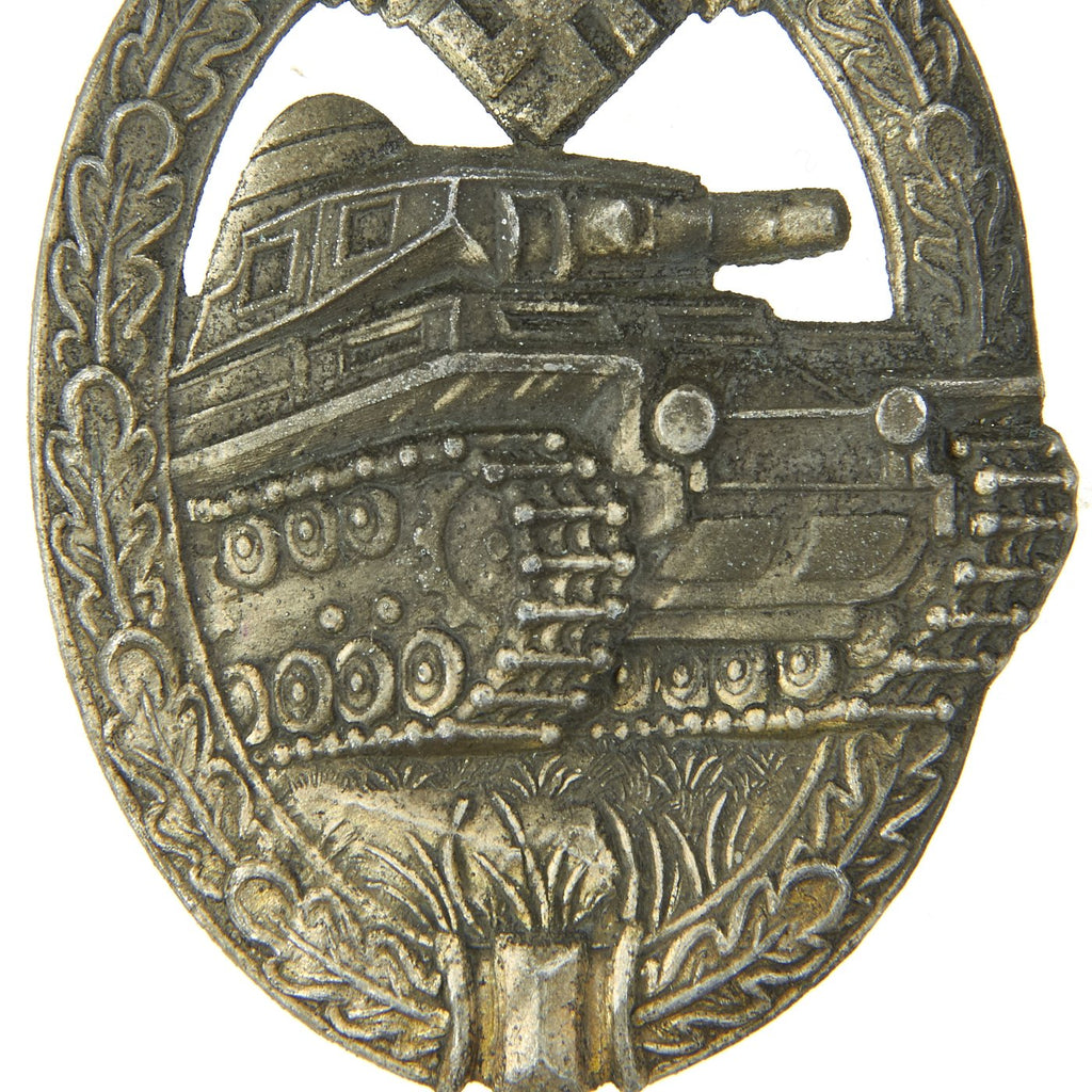 Original German WWII Silver Grade Panzer Assault Tank Badge by A. D. S ...