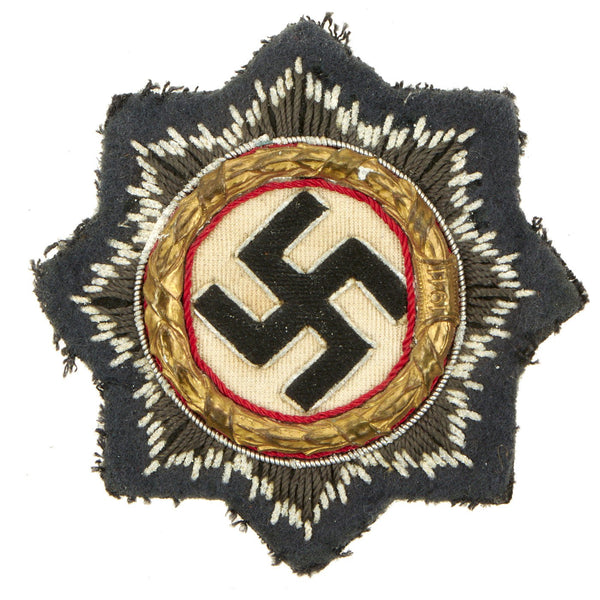 Original German WWII Luftwaffe Gold 1941 German Cross Award Embroidere ...