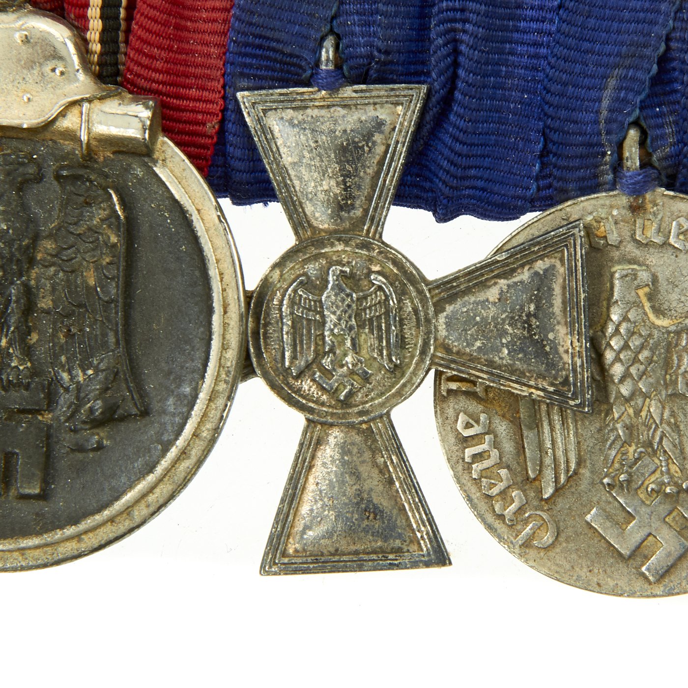 Original German WWII Eastern Front Officer Memel Medal Bar - 5 Awards ...