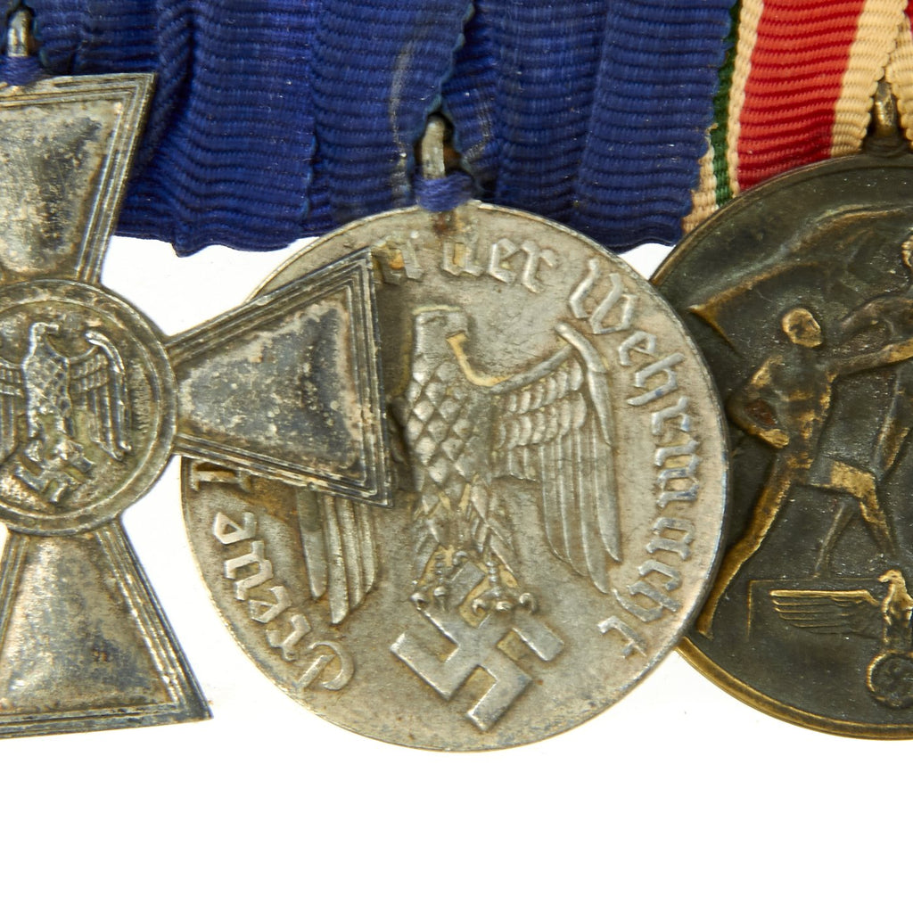 Original German WWII Eastern Front Officer Memel Medal Bar - 5 Awards ...