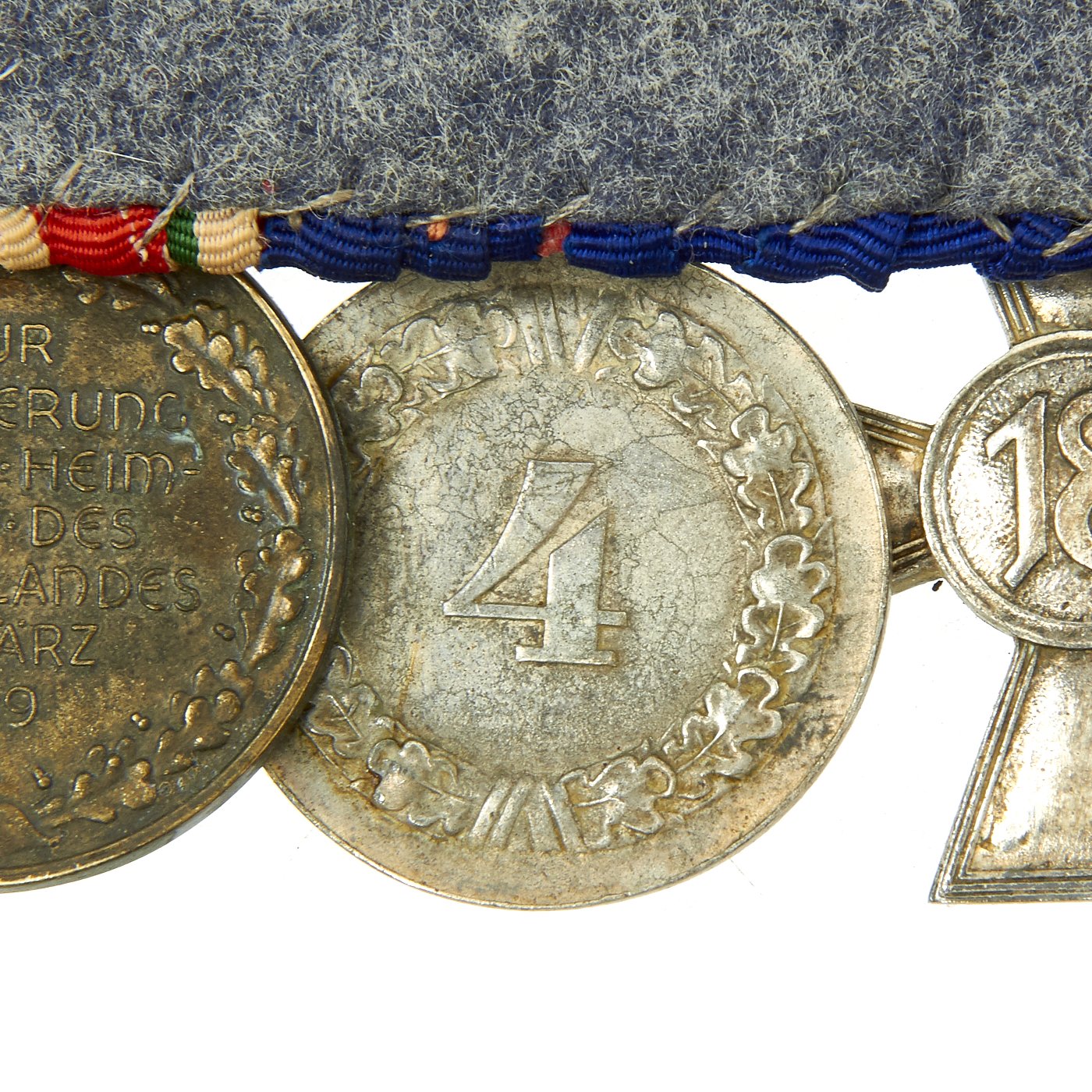 Original German WWII Eastern Front Officer Memel Medal Bar - 5 Awards ...