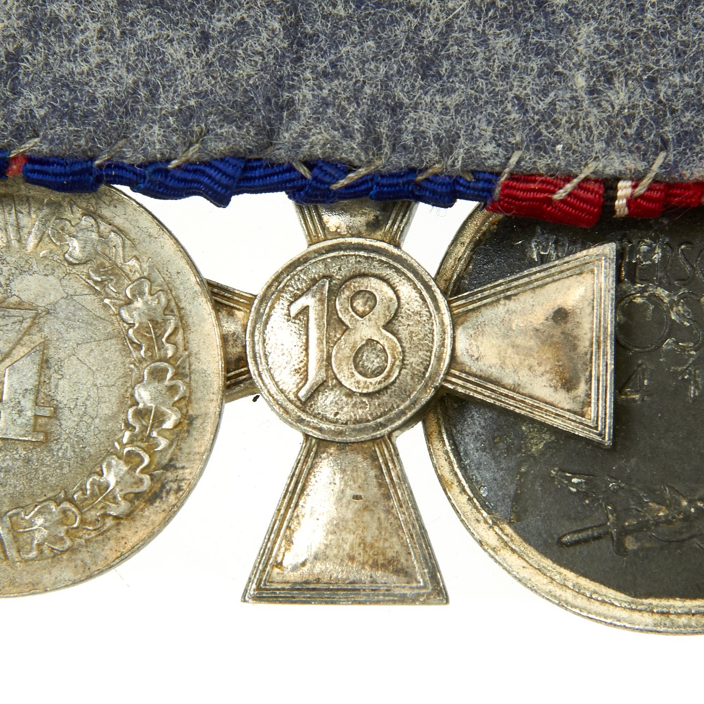 Original German WWII Eastern Front Officer Memel Medal Bar - 5 Awards ...