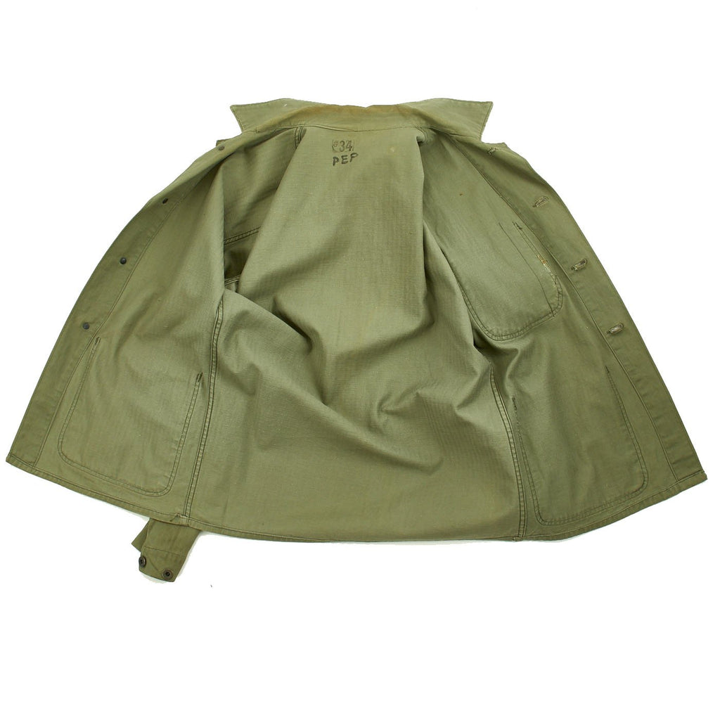 Original U.S. WWII USMC HBT Herringbone Twill P41 Utility Combat Jacke ...