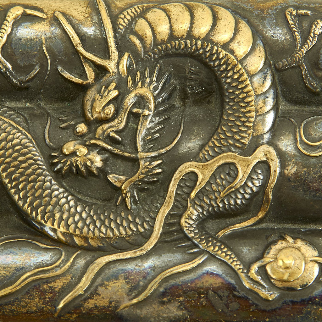 Original U.S. WWII Era China Marine Cigar Case with Dragon Motif Decor ...