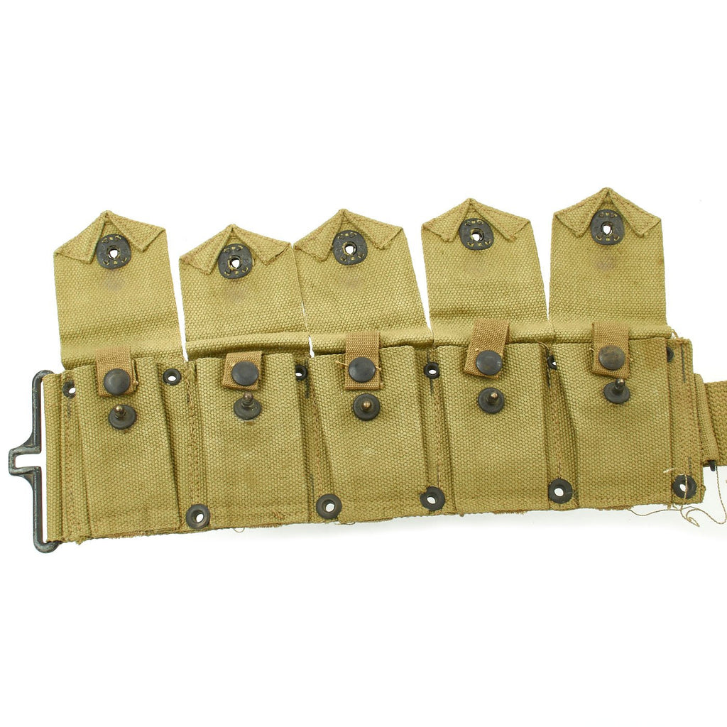 Original U.S. WWII USMC Field Gear Set: M1923 Garand Belt, M1941 Lower ...