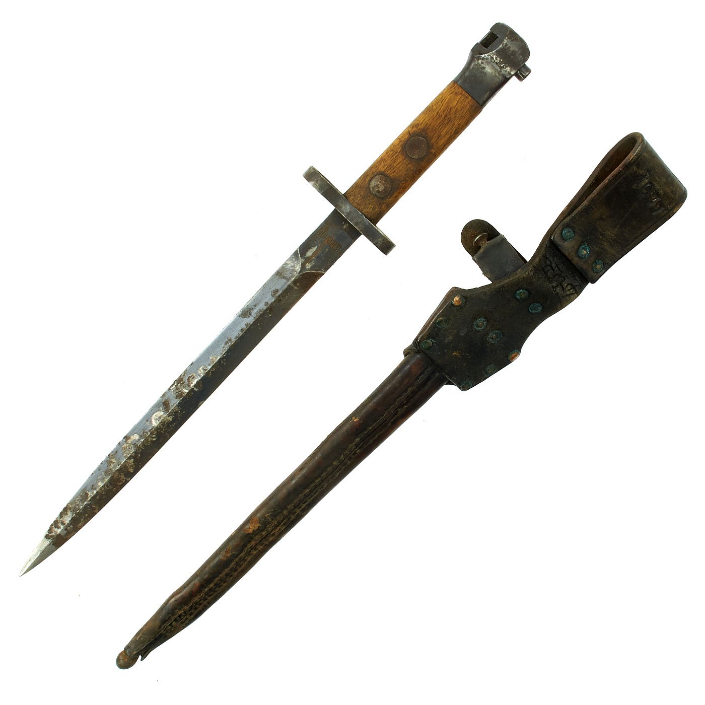 Original Dutch WWI M1895 Mannlicher Carbine No.1 New Model Dagger Bayo ...