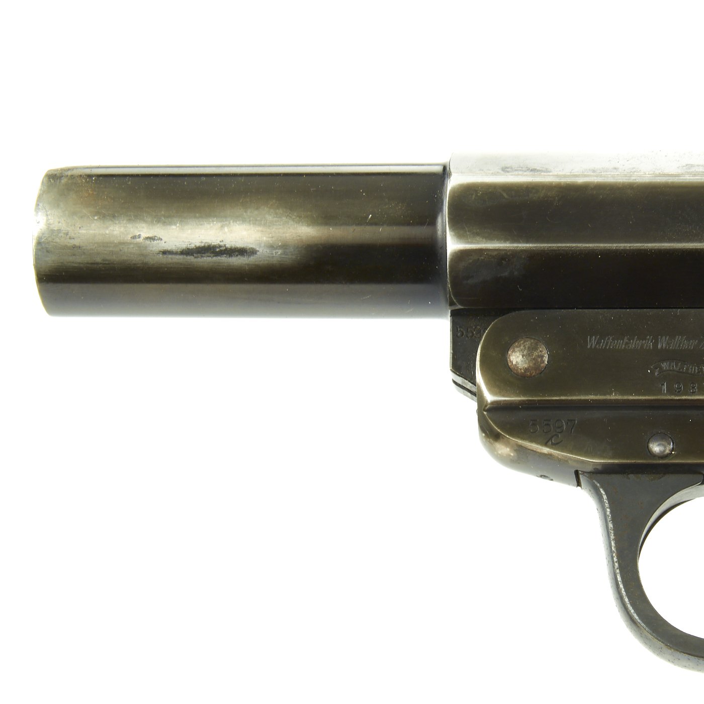 Original German WWII Walther LP 34 Heer Signal Flare Pistol with Holst ...